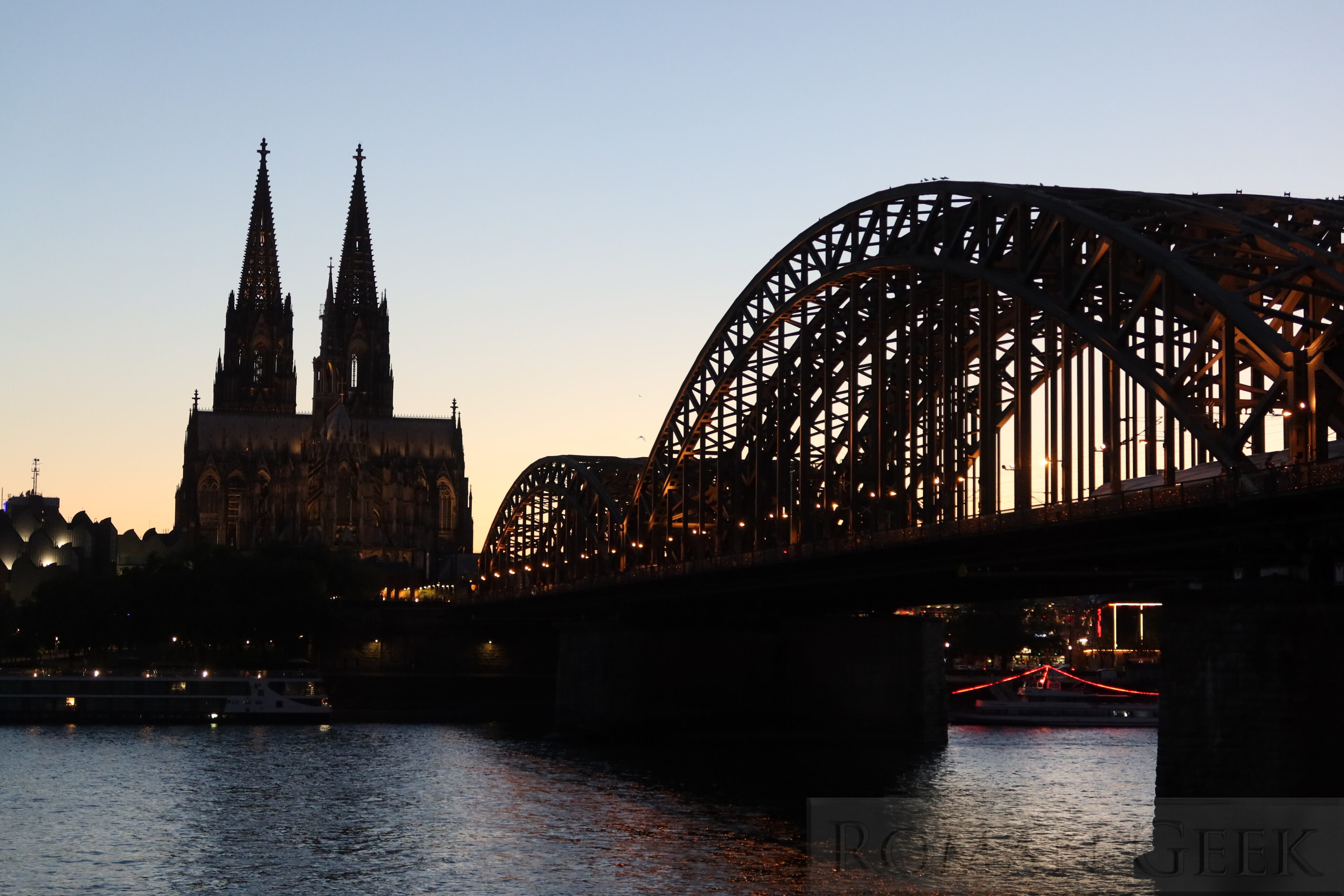 Cologne Cathedral and Railway Bridge | Rhine - Roman Geek